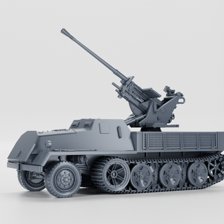 3D Printable Half-track Schwerer Wehrmachtschlepper (SWS) armored cabin ...