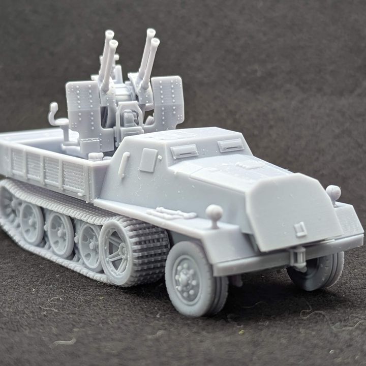 3D Printable Half-track Schwerer Wehrmachtschlepper (SWS) armored cabin ...