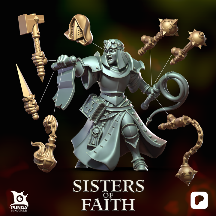 3D Printable Sister 1 by Punga Miniatures