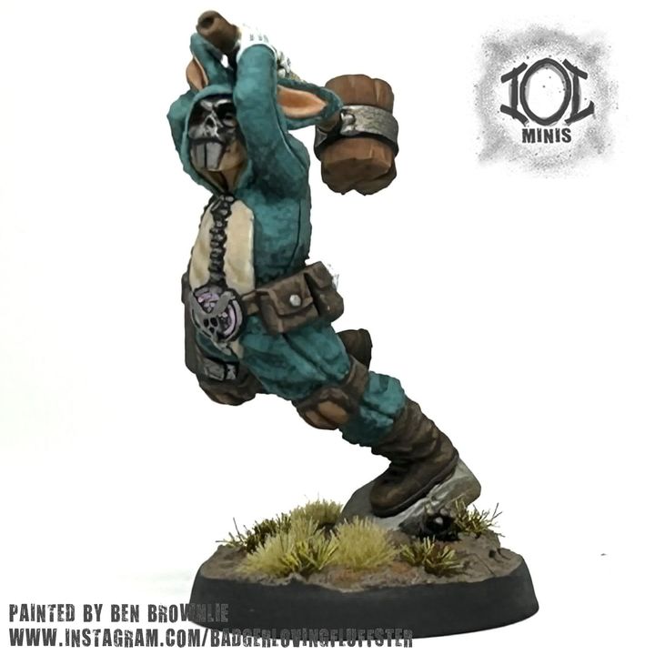 3D Printable Fuzzy, Bunny Clanner with Hammer by Imitation of Life ...