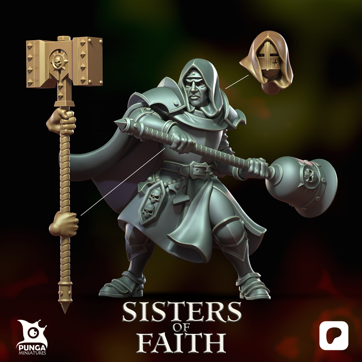 3D Printable Sister Superior 2 by Punga Miniatures