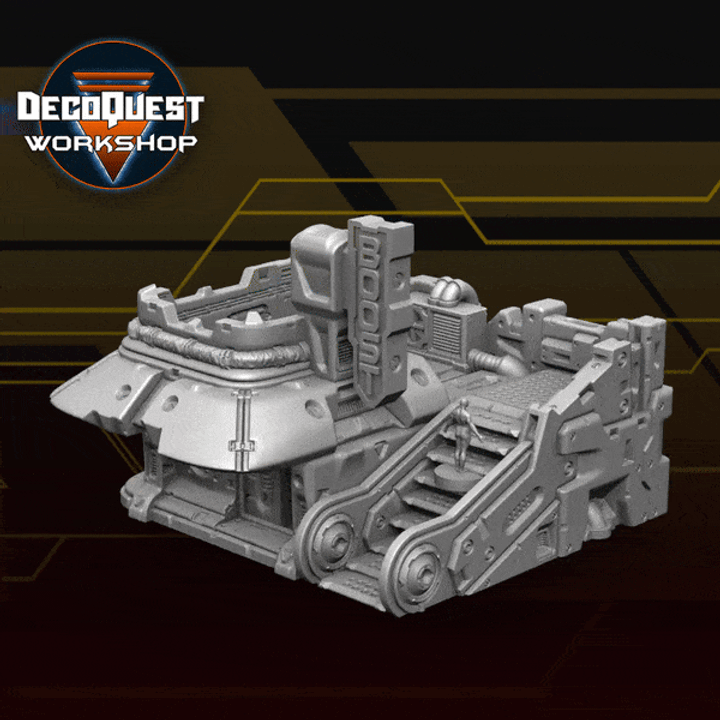 3D Printable Cyberpunk LED lights shop by DecoQuest Workshop