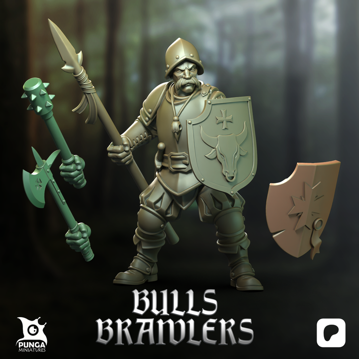 3D Printable Brawler 2 by Punga Miniatures