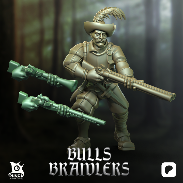 3D Printable Brawler Jaeger 2 by Punga Miniatures