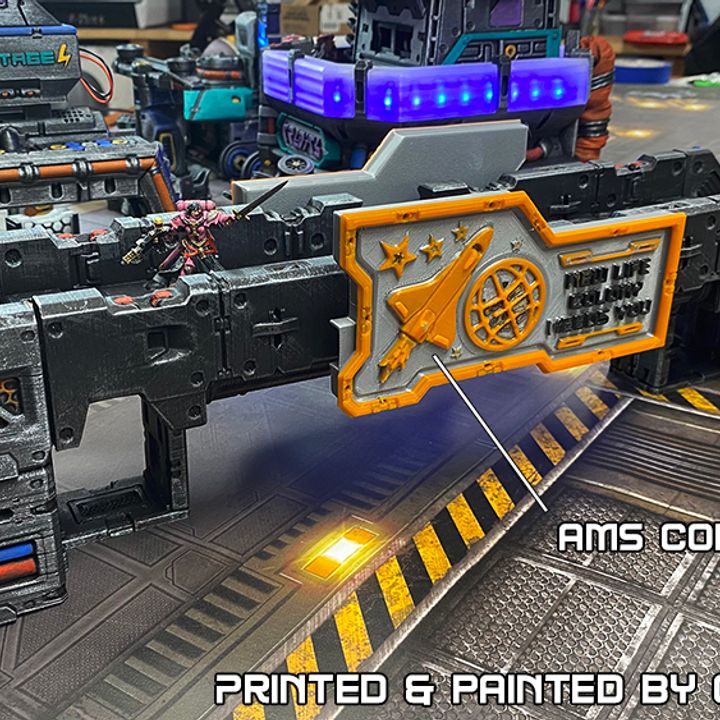 3D Printable Cyberpunk cross road platform by DecoQuest Workshop