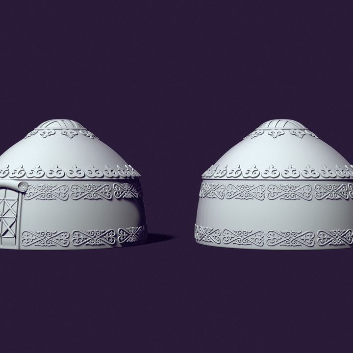 3D Printable yurt of Kazakh nomads mold by Viktoriya Kabanova