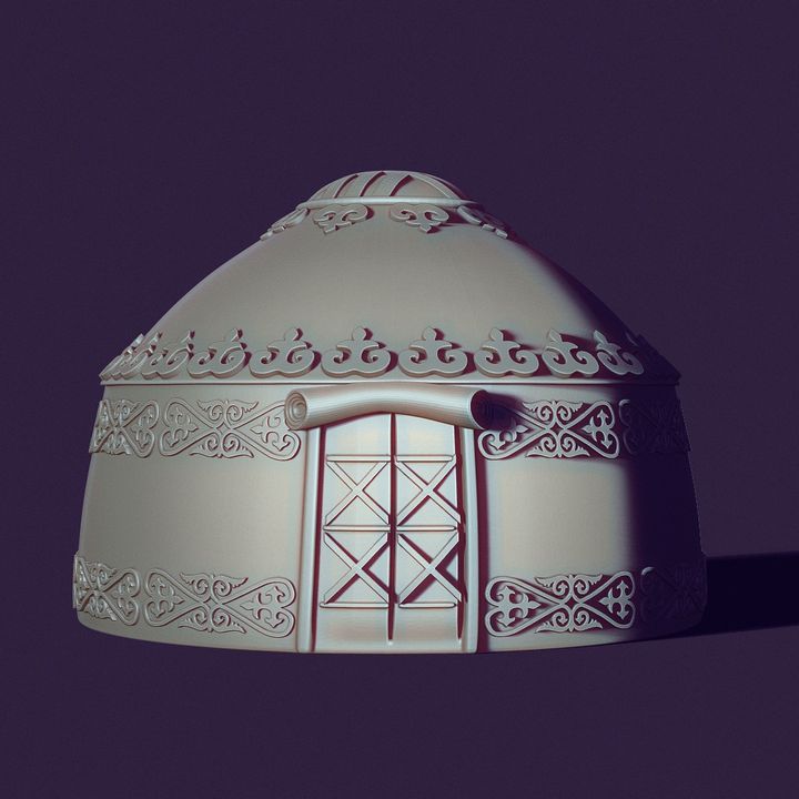 3D Printable yurt of Kazakh nomads mold by Viktoriya Kabanova
