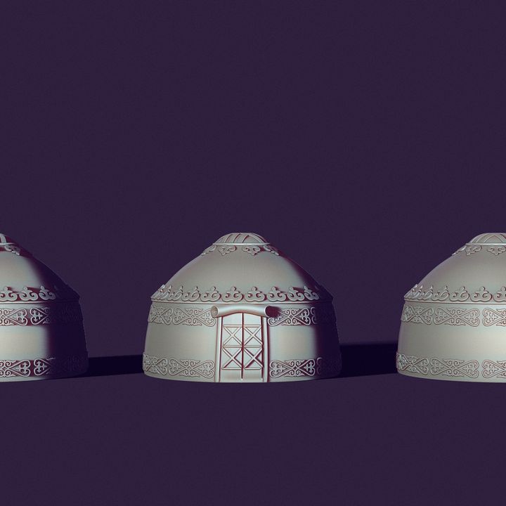3D Printable yurt of Kazakh nomads mold by Viktoriya Kabanova