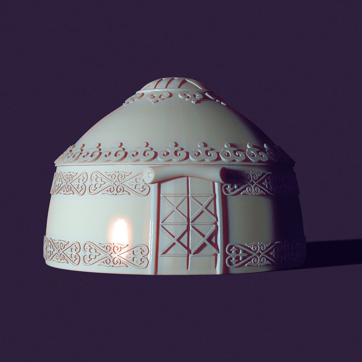 3D Printable yurt of Kazakh nomads mold by Viktoriya Kabanova