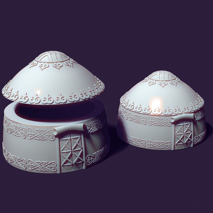 3D Printable yurt of Kazakh nomads mold by Viktoriya Kabanova