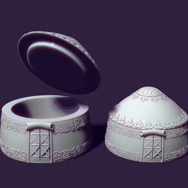 3D Printable yurt of Kazakh nomads mold by Viktoriya Kabanova