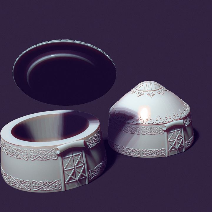 3D Printable yurt of Kazakh nomads mold by Viktoriya Kabanova