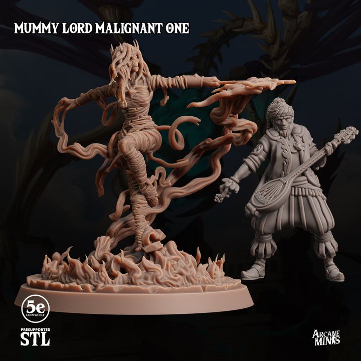 3D Printable Mummy Lord Malignant One by Sordane Publishing