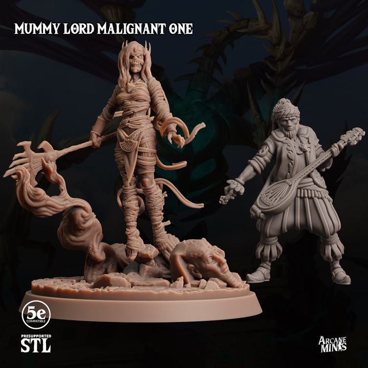 3D Printable Mummy Lord Malignant One by Sordane Publishing