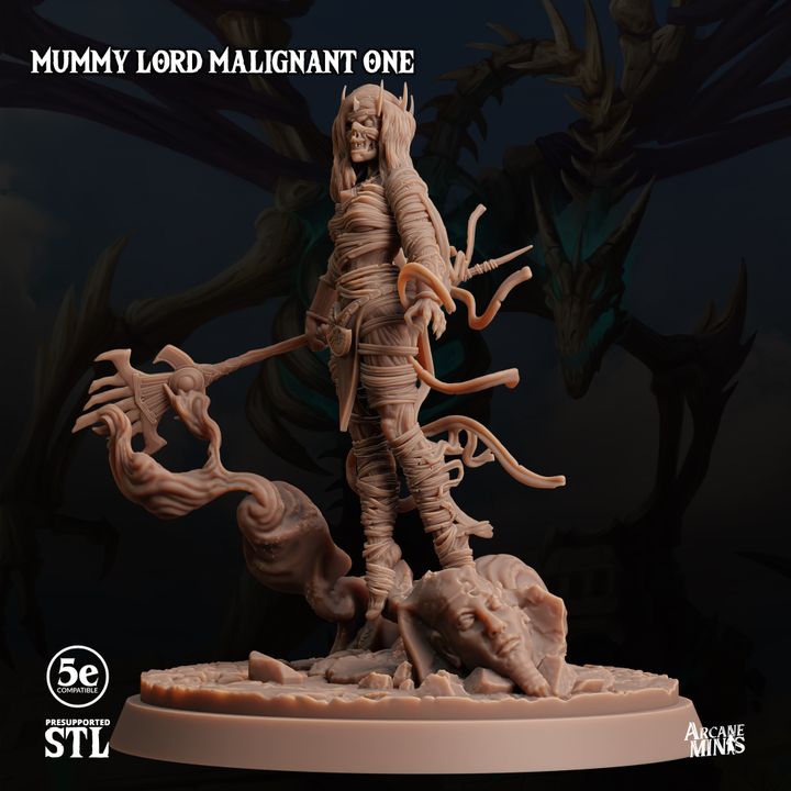 3D Printable Mummy Lord Malignant One by Sordane Publishing