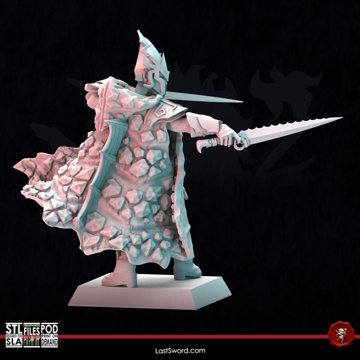 3D Printable Triarchy’s Captain by LastSword Miniatures