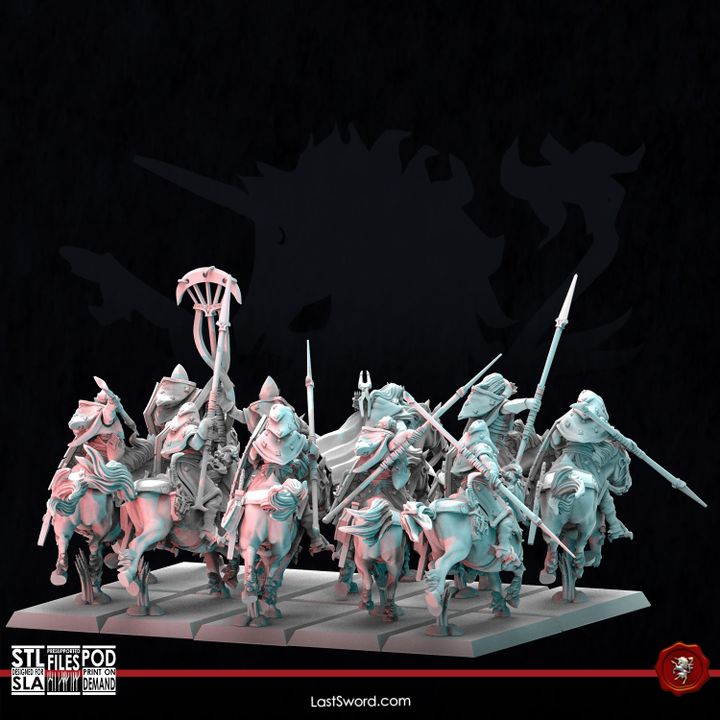3D Printable Shadow Riders by LastSword Miniatures
