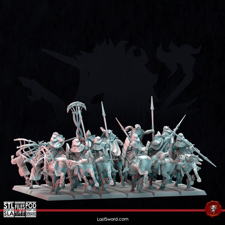 3D Printable Shadow Riders by LastSword Miniatures