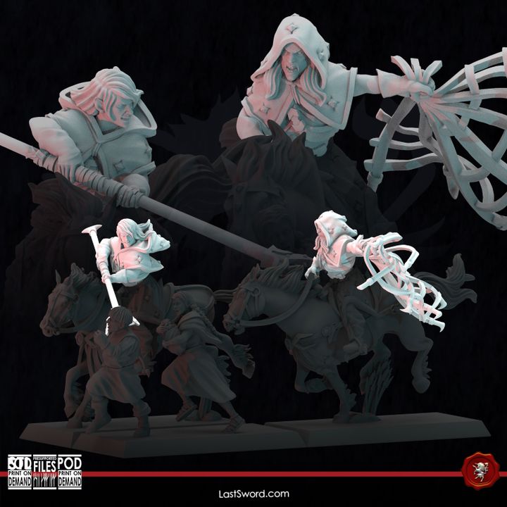 3D Printable Shadow Riders by LastSword Miniatures
