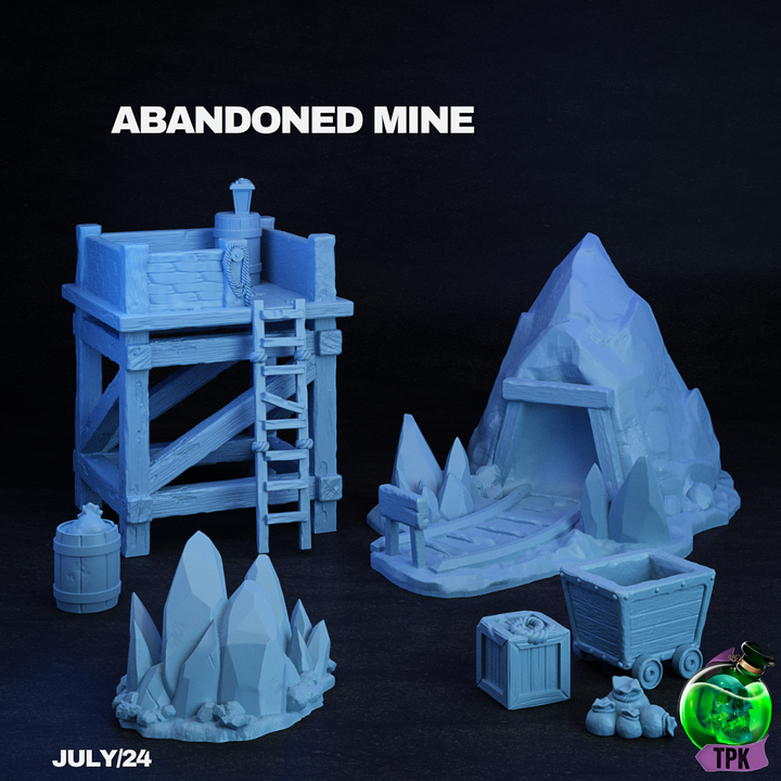 3D Printable Abandoned Mine by TPK Lab
