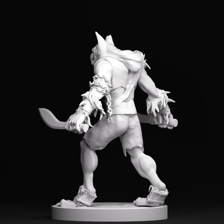 3D Printable Worgen furless by Forkhut