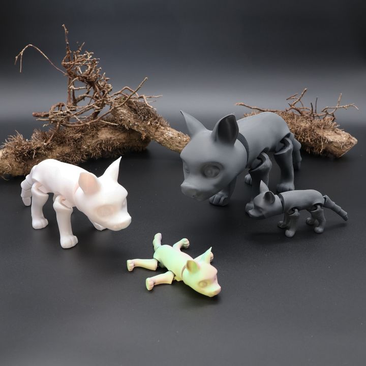 3D Printable Cute Flexi Dog by Nikolaus Richter