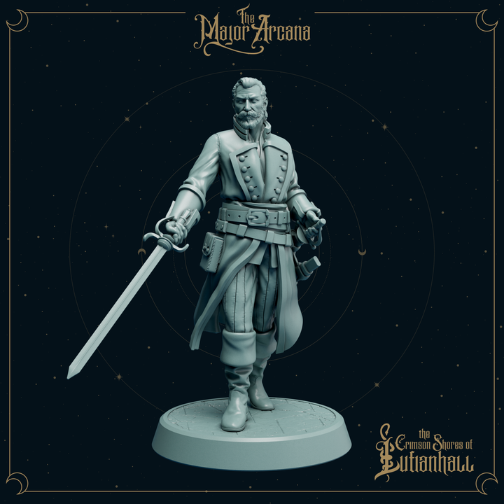 3D Printable Garrick, the Trickster - Human Rogue by The Shattered Realms