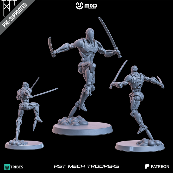 3D Printable RST Mech Troopers 32mm by Moid