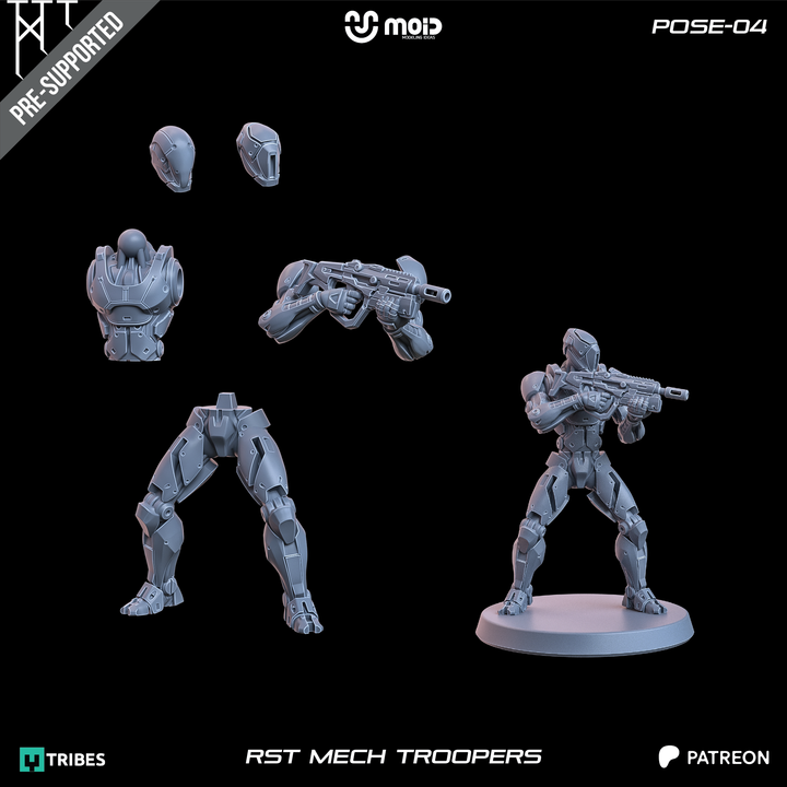 3D Printable RST Mech Troopers 32mm by Moid