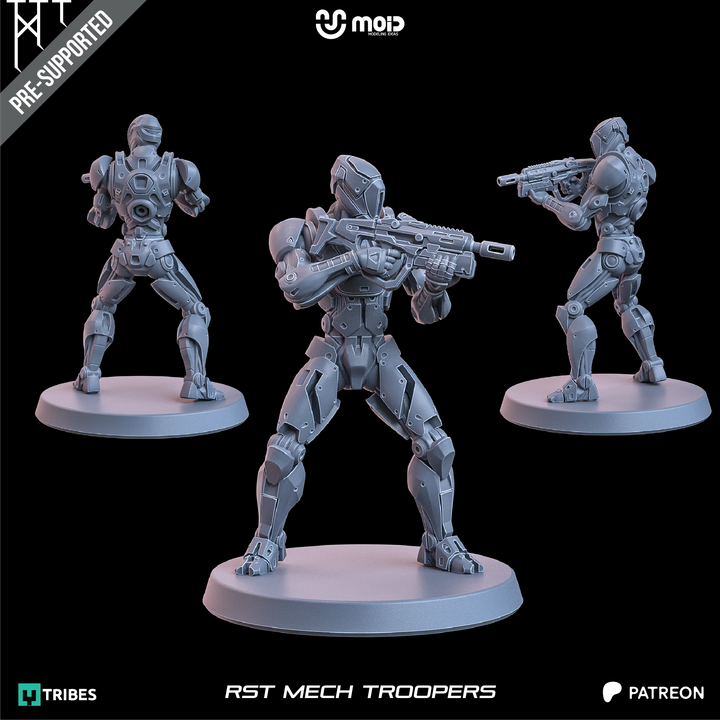 3D Printable RST Mech Troopers 32mm by Moid