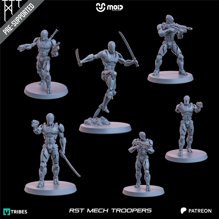 3D Printable RST Mech Troopers 32mm by Moid