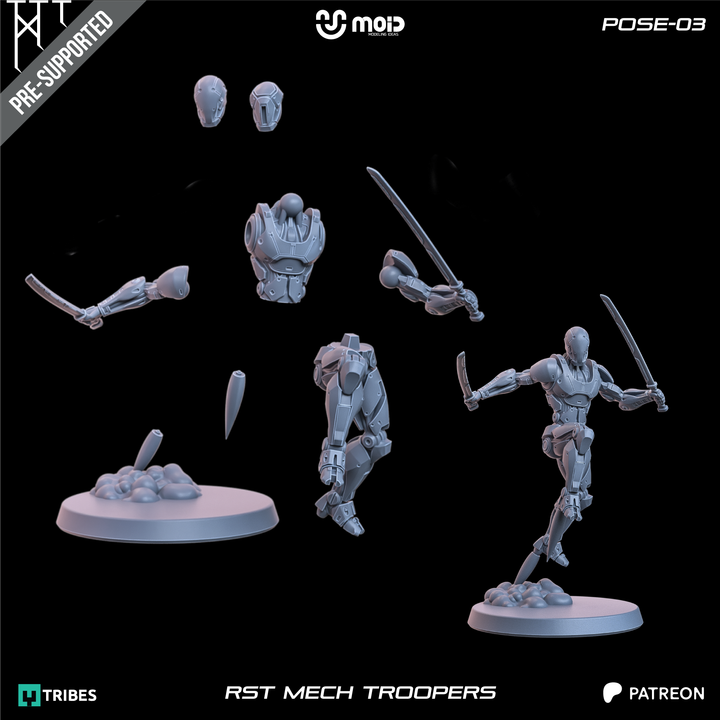 3D Printable RST Mech Troopers 32mm by Moid