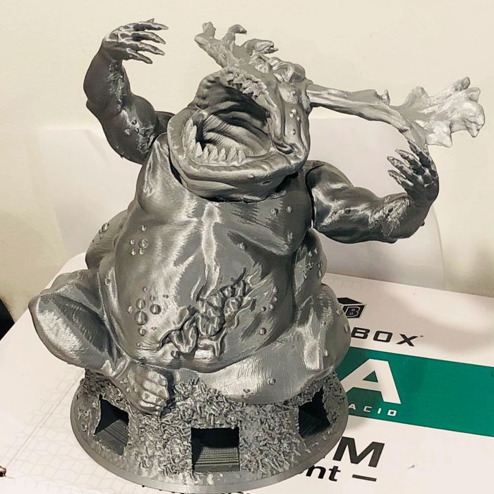 3D Printable Greater Plague Demon Dice Tower by NJLsculpts
