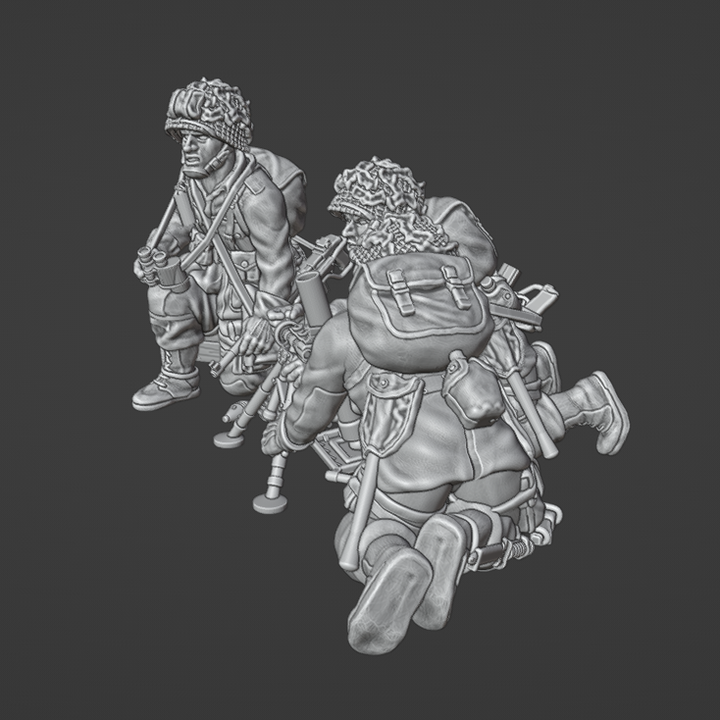 3D Printable 28mm US paratroopers, M2 Light Mortar and crew by Colonel ...