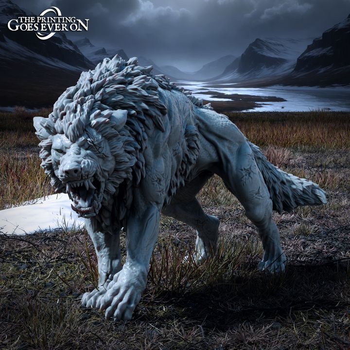 3D Printable Ironmoor Wargs - Presupported by The Printing Goes Ever On