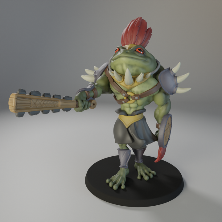 3D Printable Frogfolk fighter by Built Bird