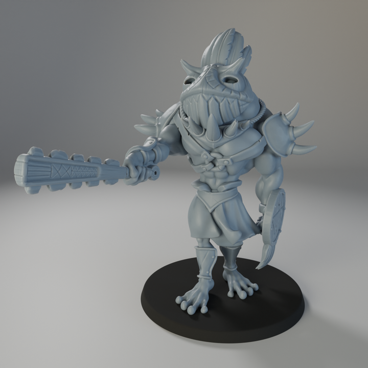 3D Printable Frogfolk fighter by Built Bird