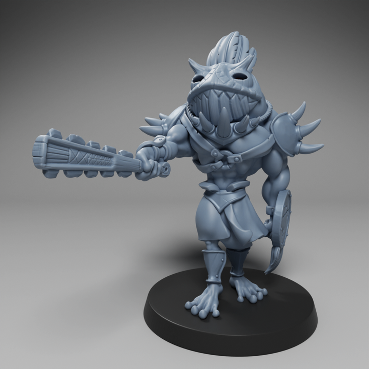 3D Printable Frogfolk fighter by Built Bird