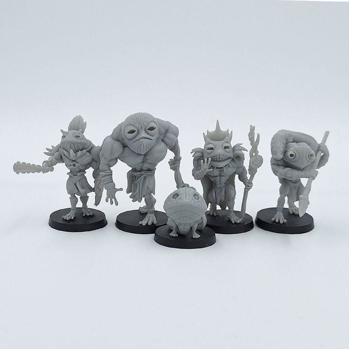 3D Printable Frogfolk fighter by Built Bird