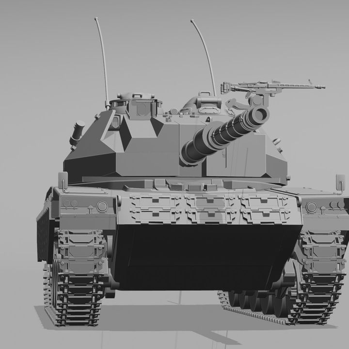 3D Printable Pz. 68 ET with new armor package and 105mm gun by The ...
