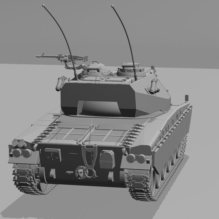 3D Printable Pz. 68 ET with new armor package and 105mm gun by The ...