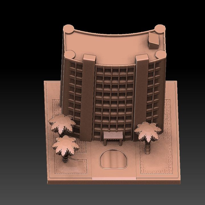 3D Printable SimCity 2000 Condominium 3 by Sharedog Miniatures