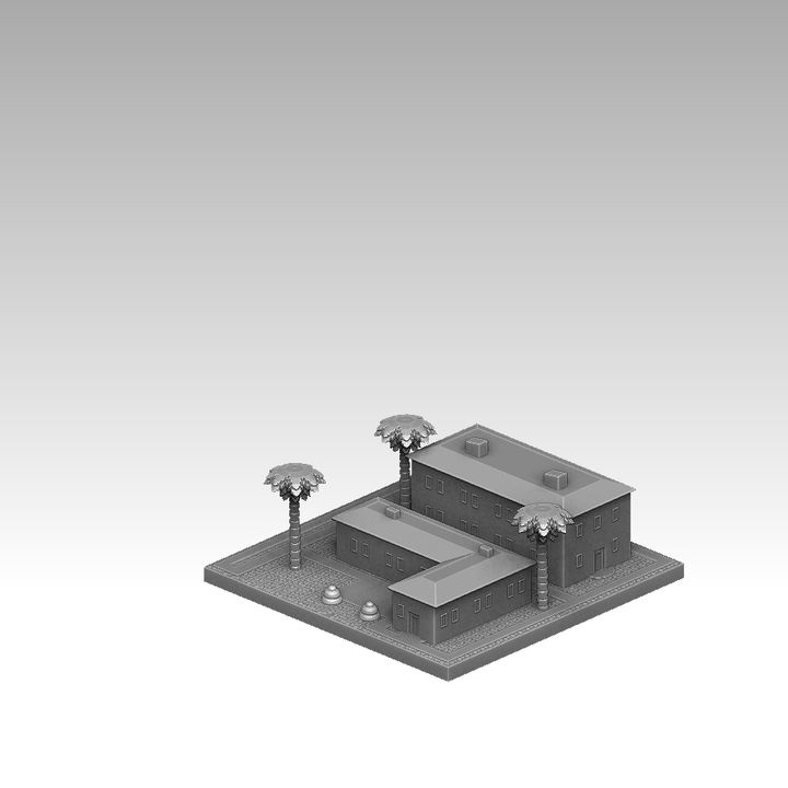 3D Printable SimCity 2000 Apartments 2 by Sharedog Miniatures