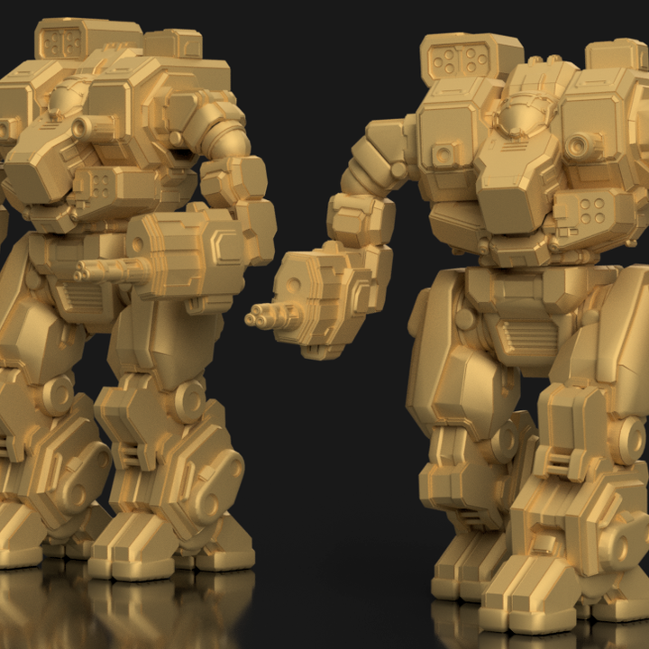 3D Printable Hellbringer "Shadow Fury" for Battletech by Matt Mason
