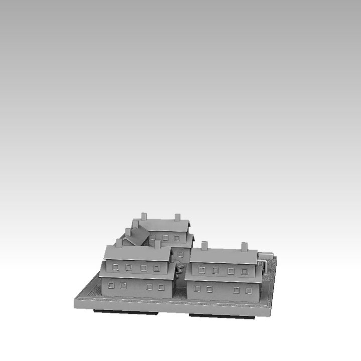3D Printable SimCity 2000 Apartments 3 by Sharedog Miniatures