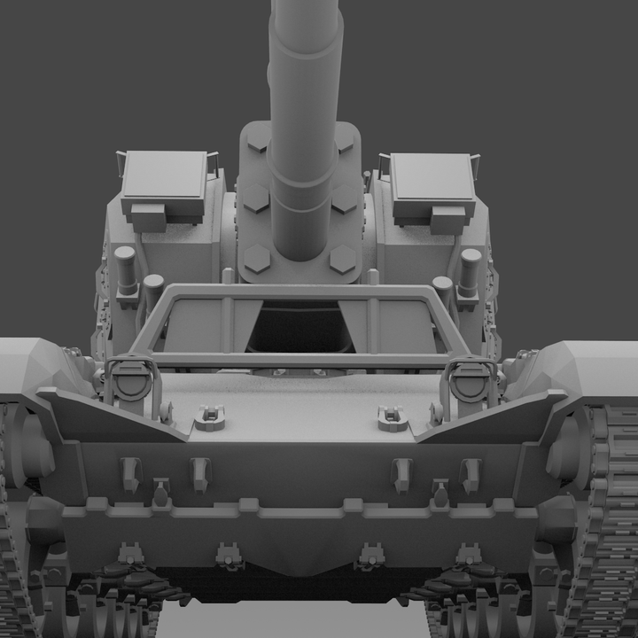 3D Printable 2S35 Koalitsiya SV Prototypes with 2 barrels by The ...