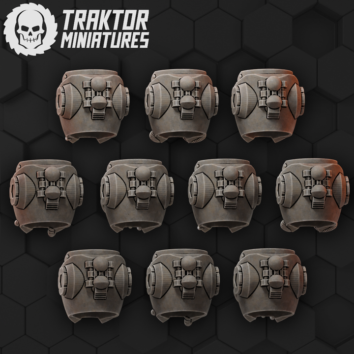 3D Printable Mk Hex Perfidus Torsos by Traktor Miniatures