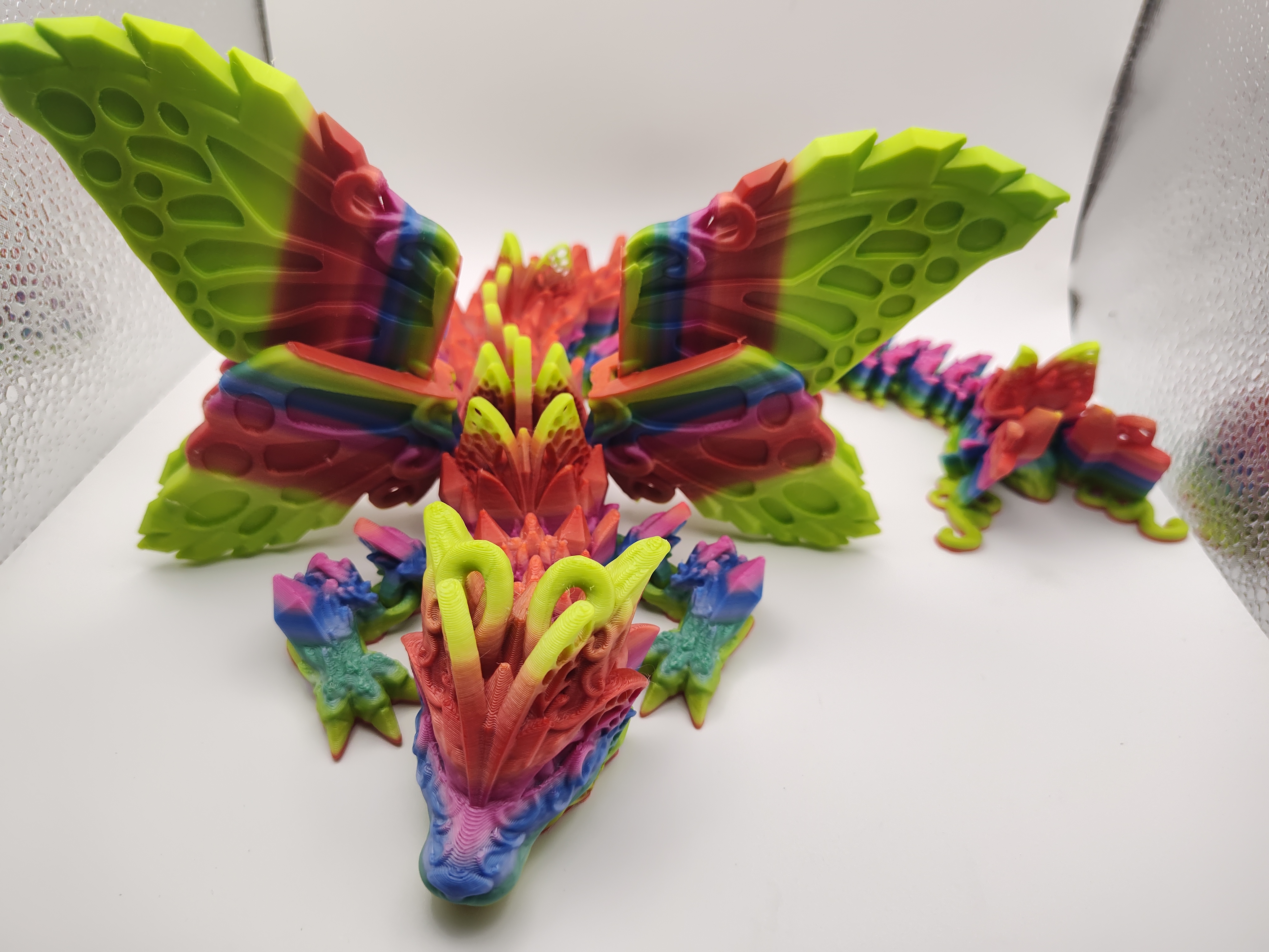 3D Printable Fae Wolf Dragon by Cinderwing3D