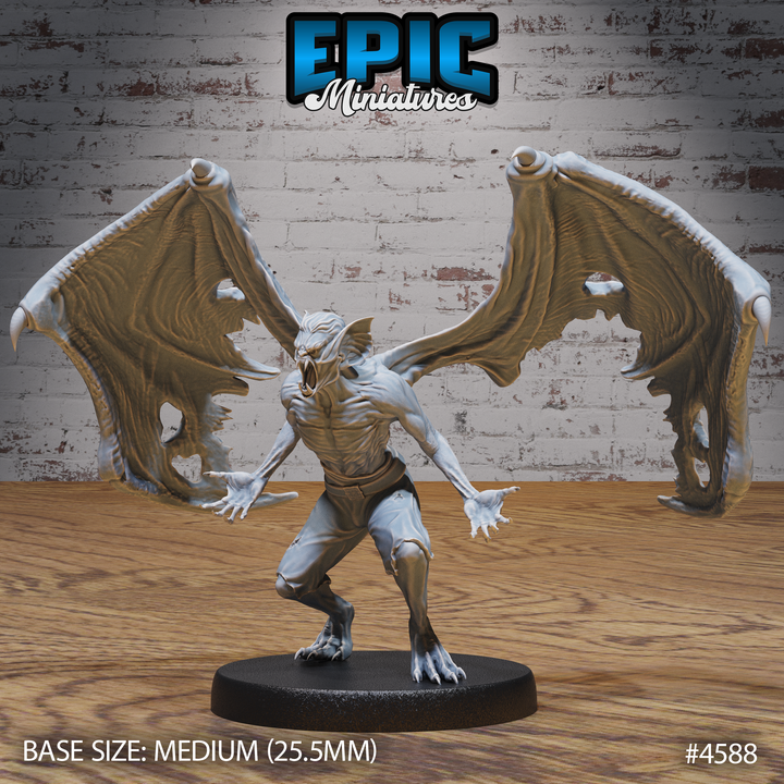 3D Printable Great Vampire Set / Undead Winged Monster Warrior / Blood ...
