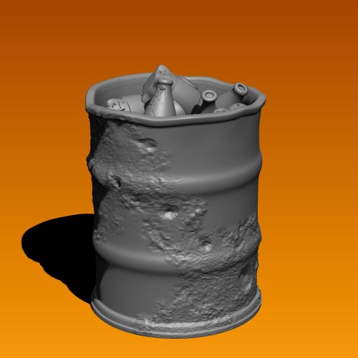 3D Printable Trash Can by Mr. Bugg